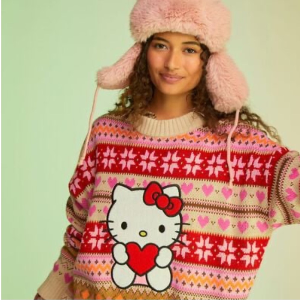 Hello Kitty Fair Isle Ugly Sweater - Gem